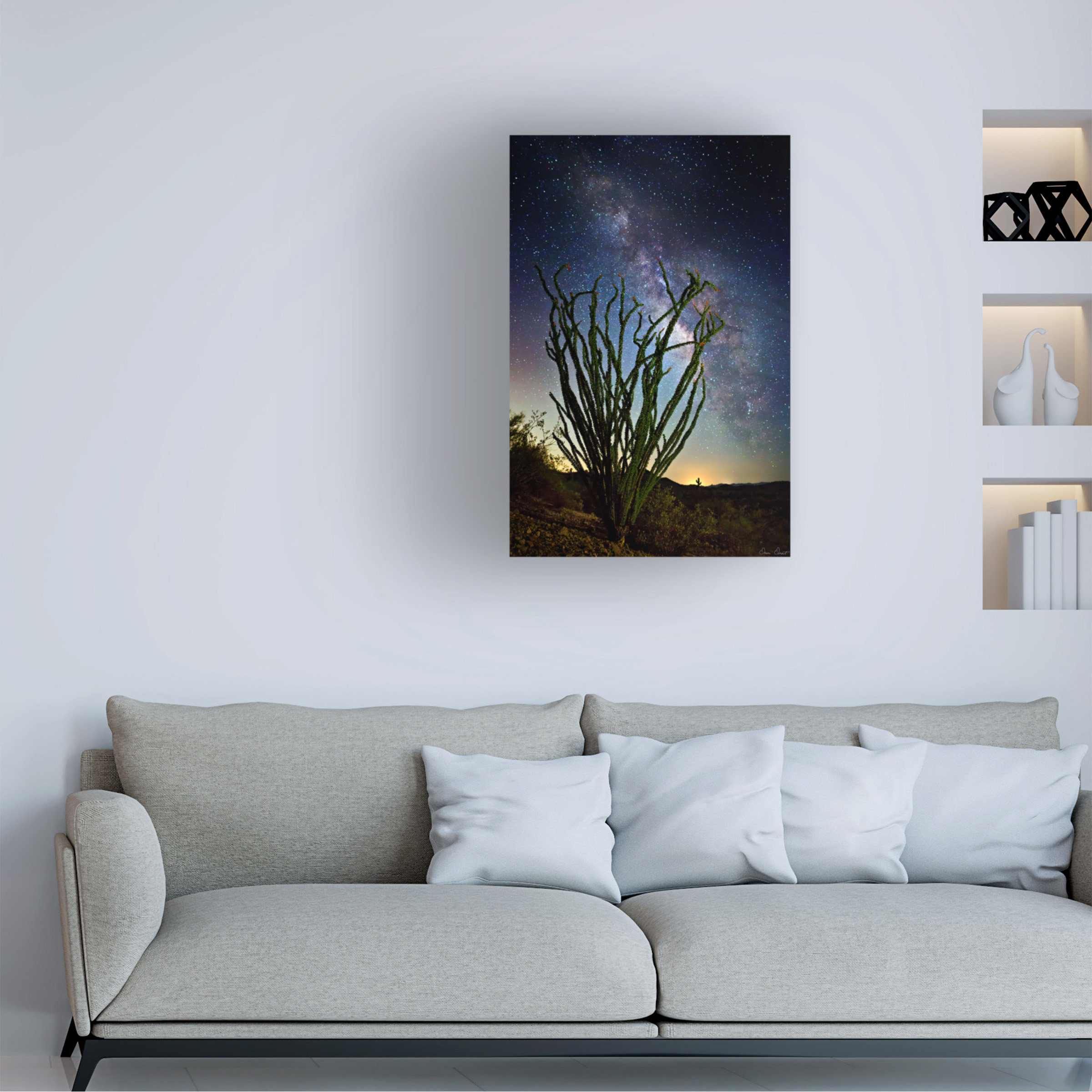 Trademark Fine Art Modern & Contemporary " Desert Lights II " by David Drost on | Wayfair